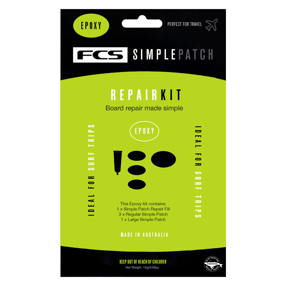 FCS Simple Patch Repair Patch Kit – Gorge Performance