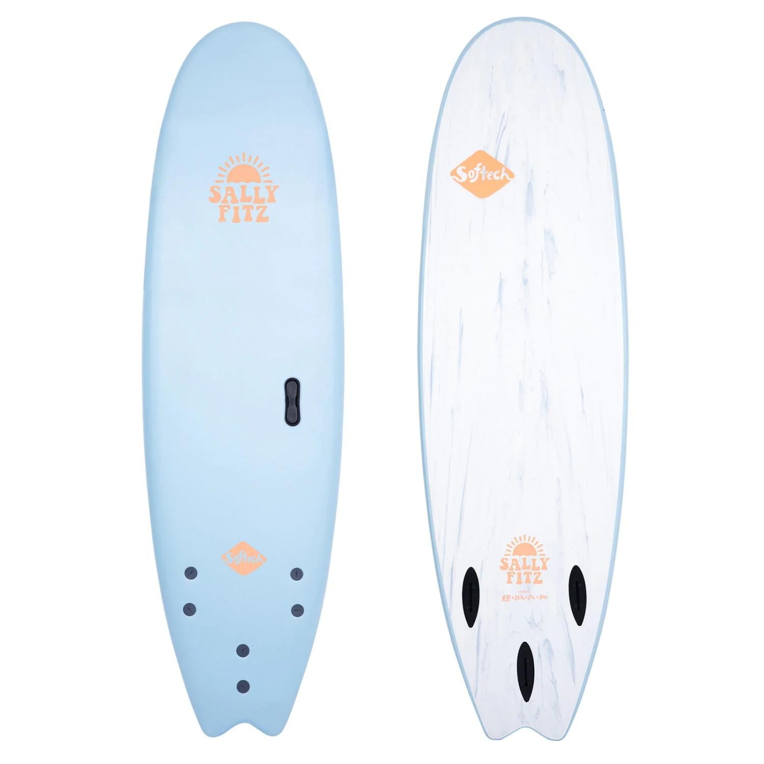 Softech Handshaped Sally Fitzgibbons Signature 7'0 Mist Softboard Surfboard – Gorge Performance