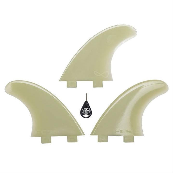 FCS M5 Natural Glass Flex Tri Fin Set – Gorge Performance